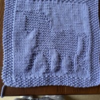 Knitting Pattern for Dolphin Dishcloth or Blanket Square - Etsy New Zealand