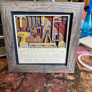 CUSTOMIZABLE 3D Grief Shadow Box Svg for Cricut for Silhouette - Etsy