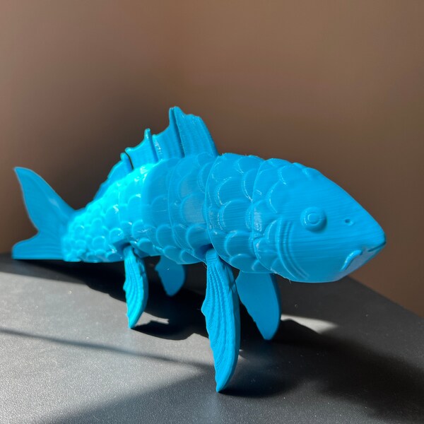 3D Koi Fish! Articulating 3D Printed / Desk Toy / Desk Decoration ...