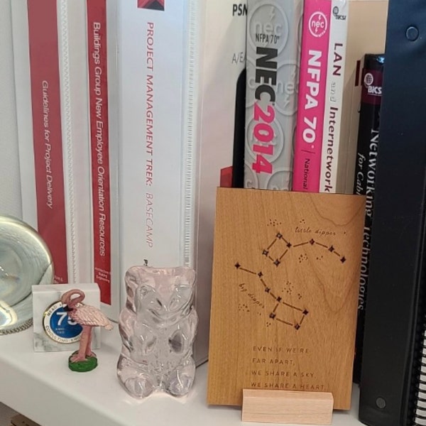 Big & Little Dipper Constellation Wood Card [long Distance Relationship ...