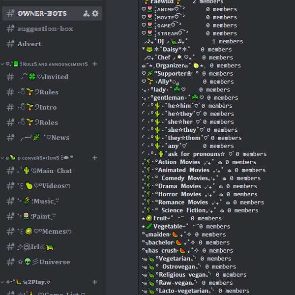 Goth Discord Server Template - Etsy