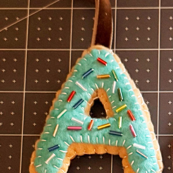 PDF Pattern for Uppercase Felt Sprinkled Sugar Cookie Alphabet Letters ...