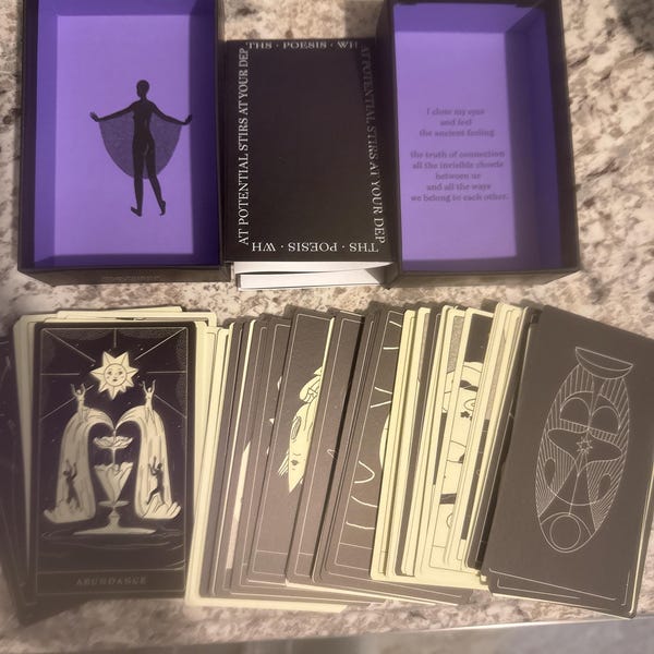 Poesis Oracle Deck and Visions Book: Art & Poetry for Intuition - Etsy