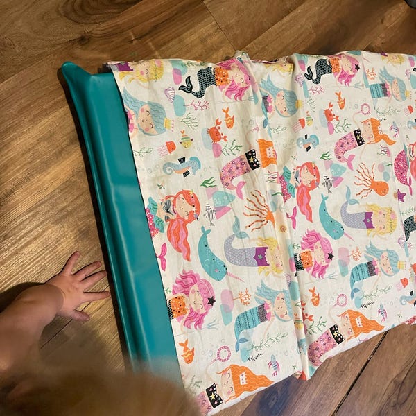 Nap Mat Cover With Matching Blanket Fits Kindermats - Angeles Rest Mat ...