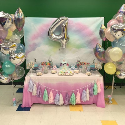 Pastel Tablecloth Pastel Dessert Display Pastel Party Pastel Linen ...