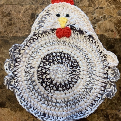 Crochet Pattern for the Swanky Chicken Trivet Potholder PDF - Etsy
