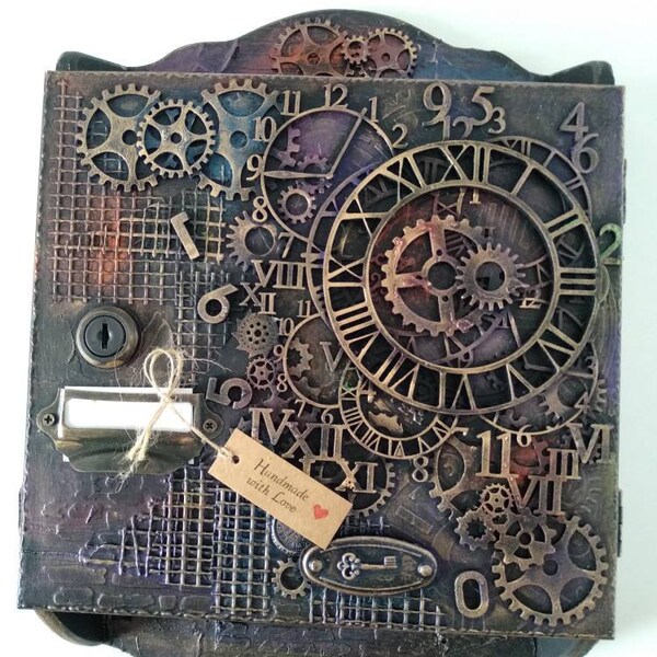 Exclusive Steampunk Tissue Box, Handkerchief Dispenser, Practical ...