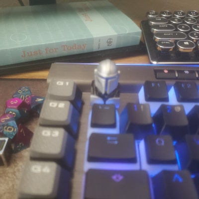The Mandalorian Backlit LED Keycaps Handmade Resin Custom - Etsy