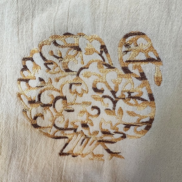 Turkey Lace Machine Embroidery Design, Seven Sizes Included, Instant ...