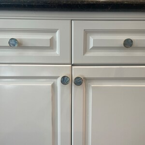 Dark Green Verde Marble and Brass Cabinet Pull/green Marble - Etsy