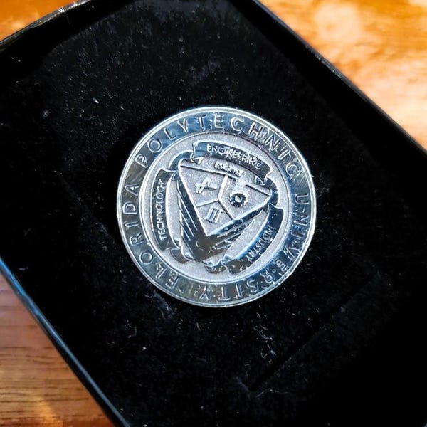 Sterling Silver Graduation Pin: Custom College Logo Brooch - Etsy