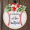 Sports Front Door Decor | Baseball Welcome Sign | Spring Wreath ...