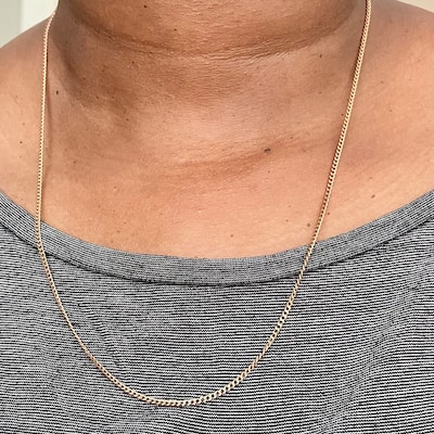 8mm 24k Shiny Gold Link Chain, Square Link Chain, Gold Bar Chain, Gold ...