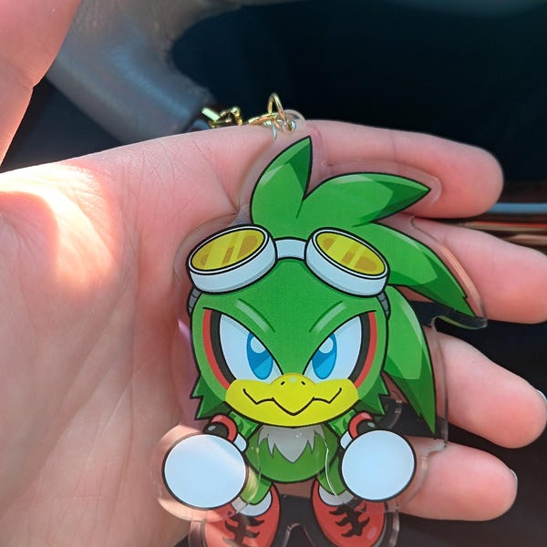 Sonic and Friends Dangling Acrylic Keychain: IDW Surge, Kit, Tangle ...