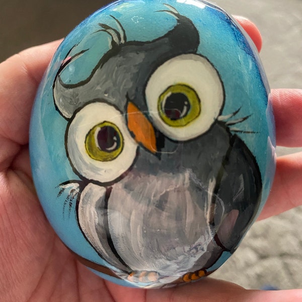 Hand-painted Natural Stone. Painted Pebble, Pebble Art. - Etsy UK