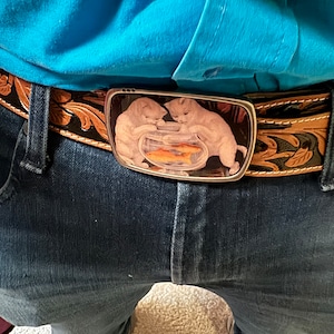 Lightning Bolt Black Leather Belt, Full Grain, Handmade in USA, Gift ...