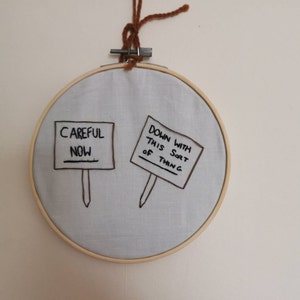 Godspeed You Black Emperor Hand Embroidery Wall Art GYBE / American ...