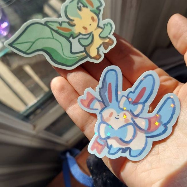 Shiny Elemental Creature Sparkly Stickers - Etsy