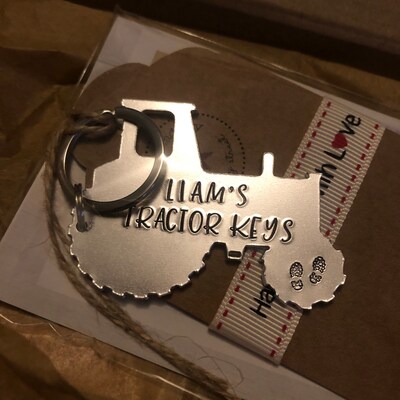 Personalised Tractor Keyring Tractor Driver Gift Gifts for - Etsy UK