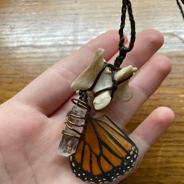Vine Crystal Suncatcher Wind Chime / Wire & Found Objects Oddity Decor ...
