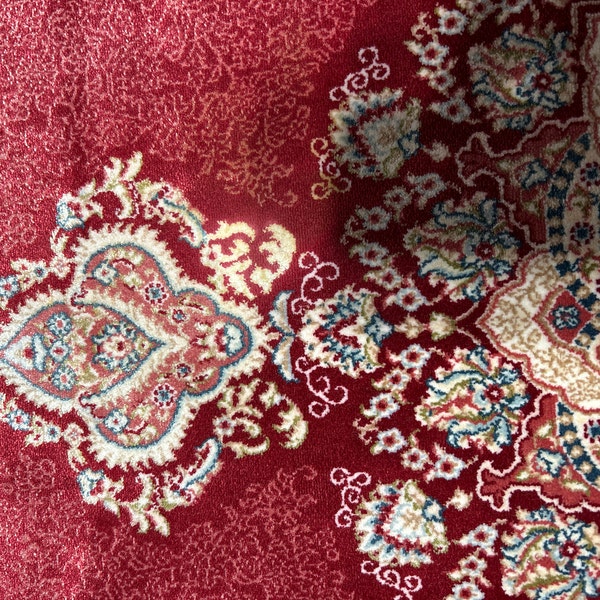 5x7 Black and Blue Turkish Silk Rug - Etsy