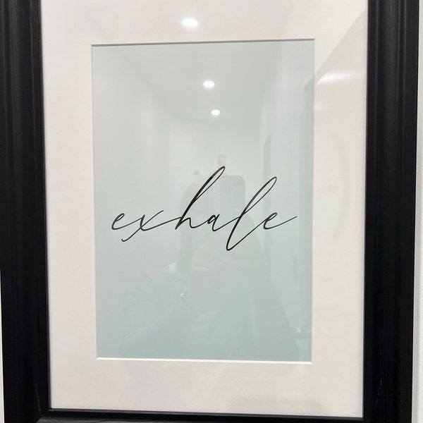 Inhale Exhale Printable, Inhale Exhale Wall Art , Wall Art Set of 2 ...