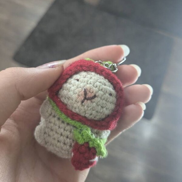 Cute Blue BMO Crochet Keychains, Cute Keychains, BMO Crochet Keychain ...