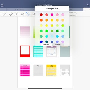 Color Changing Goodnotes Sticky Notes, Elements, Widgets for Goodnotes ...