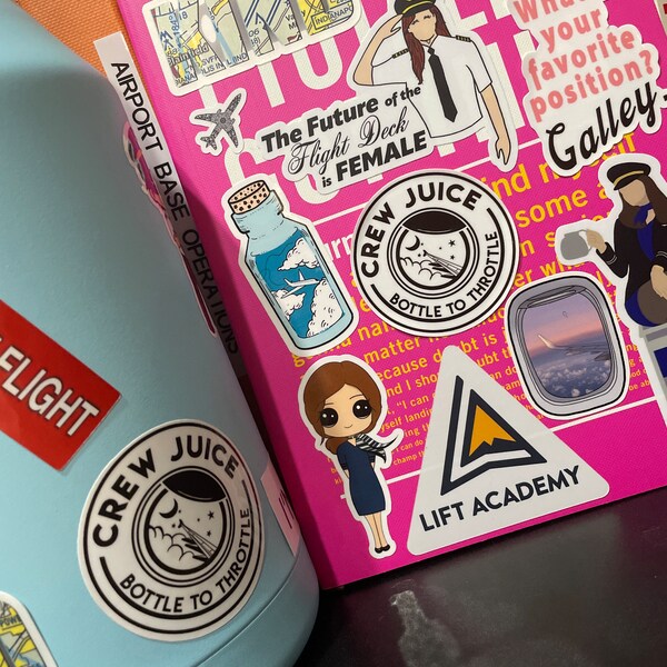 Crew Juice Claws| Flight Attendant Funny Sticker | Someflystuff - Etsy