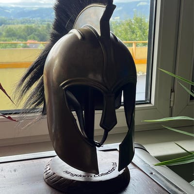 Roman Centurion Helmet Roman Design Engraved Helmet With Free Wooden ...