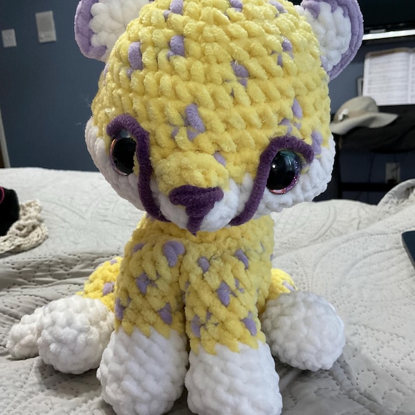 Amigurumi Cheetah Pattern, Crochet Cheetah, PDF Pattern, Cheetah Plush ...