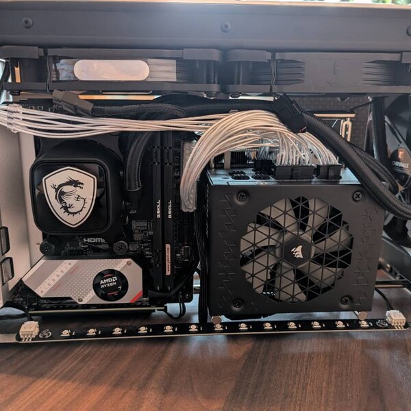 Custmoized Silver Mirrored RGB Gpu Backplate Pc Case Panel Argb Edge ...