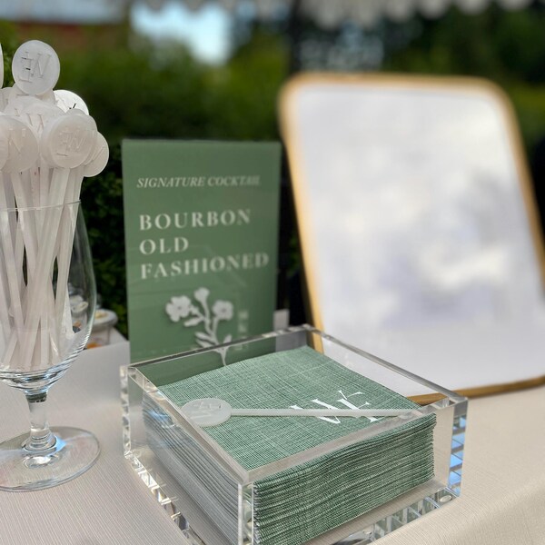 Personalized Appetizer Skewers,acrylic Initial Pick,monogram Cupcake ...