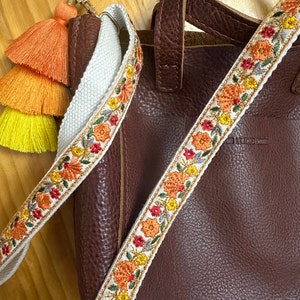 Embroidered Purse Strap Crossbody Strap for Purses Handbag Boho Bag ...