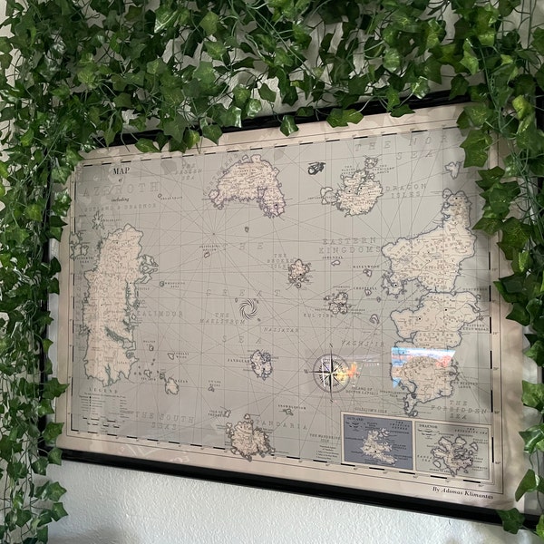 Interwar Lithuania Vintage Map Poster - Tarpukario Lietuvos žemėlapis ...