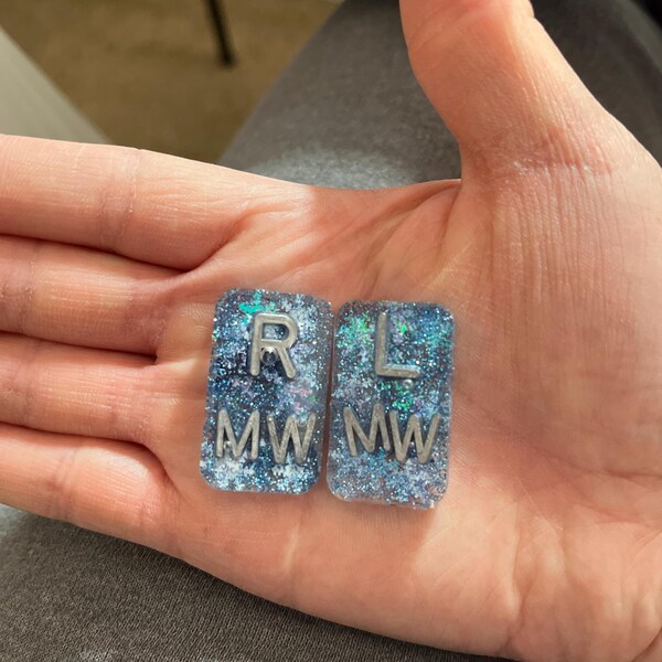 Set of 10 R and L Lead Letters for X-ray Markers - Unmounted Flat Face ...