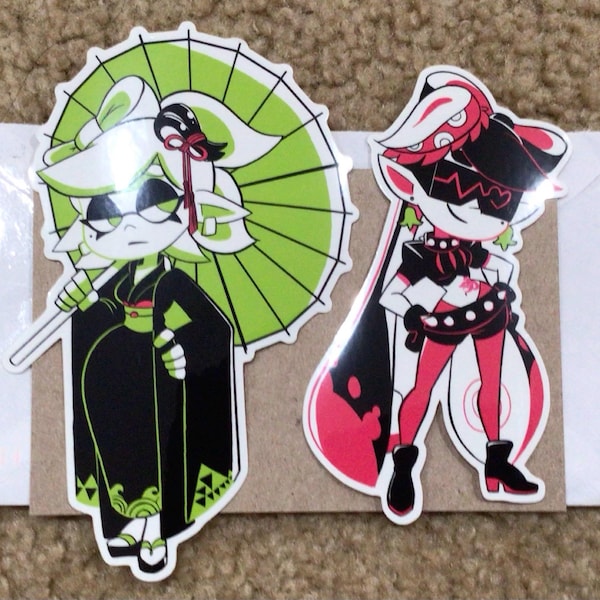 Splatoon Idol Vinyl Stickers - Etsy