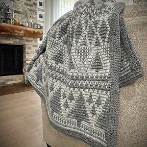 Berber Afghan Overlay Mosaic Crochet PATTERN ONLY Digital | Etsy