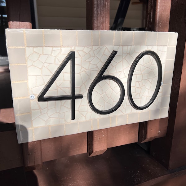 Address Number Sign - Black Metal House Numbers - Handcut/handcrafted ...