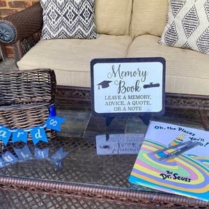 Graduation Memory Book Sign Graduation Party Idea Memory Book Sign 10x8 ...
