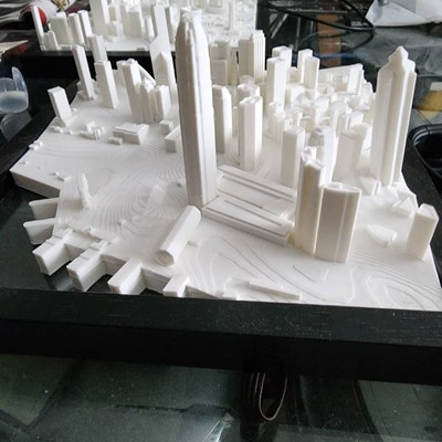 Custom 3D City Model Unique Decor Architectural Sculpture Personalized ...