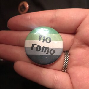 No Romo Aro Pride Button Pin - Etsy