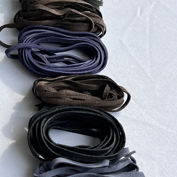 5mm Suede Lace, 5 Mm Wide, Real Suede Lace, Suede Lace, Suede, Leather ...