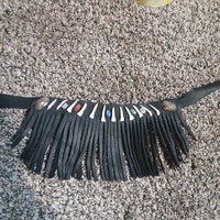 Custom Shaman's Mask, Deer Leather, Glass Crow Beads, Shamanic Eye ...