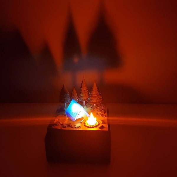 Campsite Night Light STL File Digital Download 3D Printer (read ...