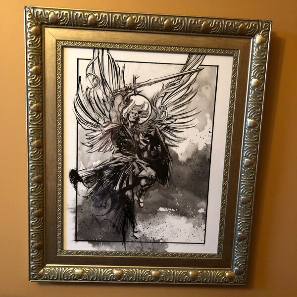 Saint Michael the Archangel 16" X 20" Giclee Poster Print - Etsy