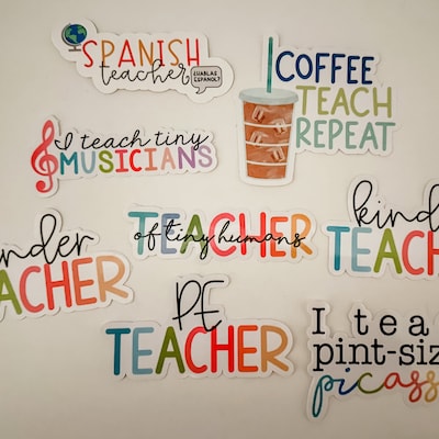 Music Teacher Sticker, Teacher Gift - Etsy