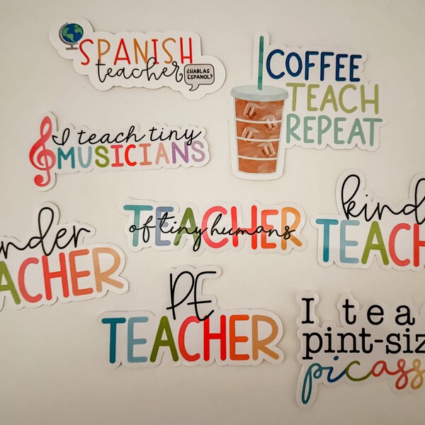 Music Teacher Sticker, Teacher Gift - Etsy