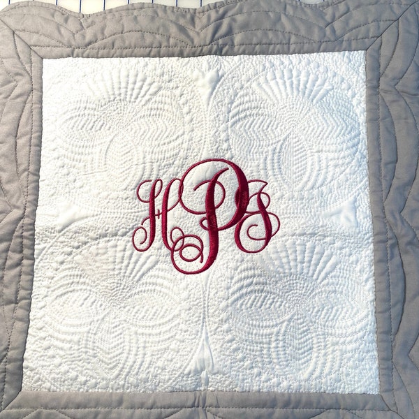 SALE** Interlocking Monogram Embroidery Font 4 Sizes Machine BX ...