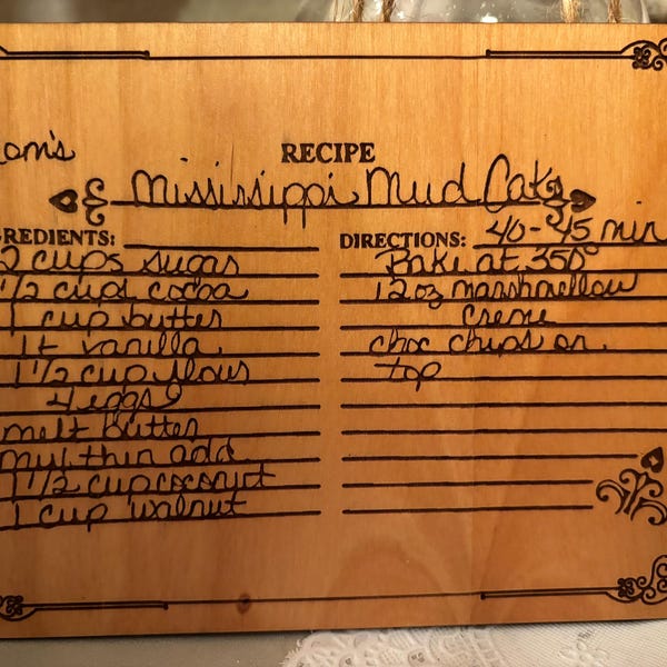 Wooden Note | Engraved Handwritten Note | Handwriting Keep Sakes ...